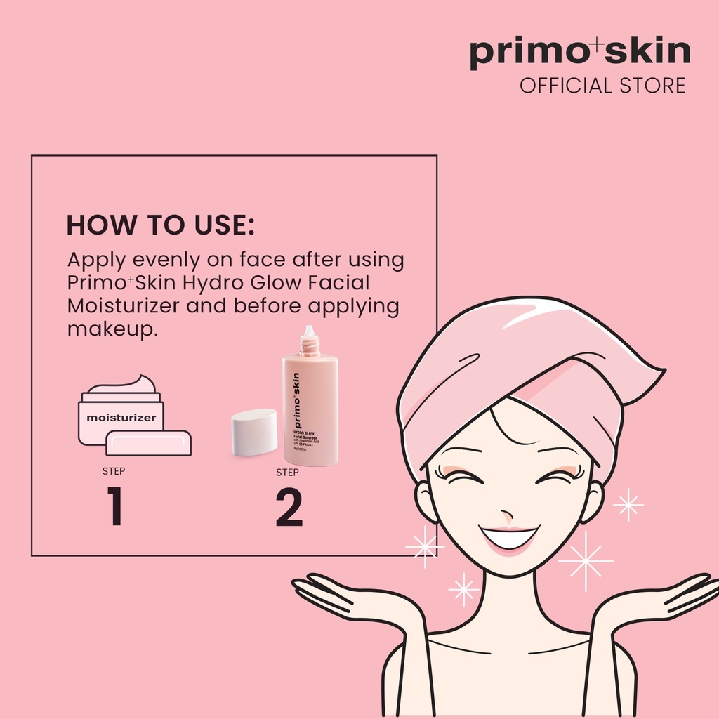 ♞Primo Skin Hydro Glow Facial Sunscreen (SPF 50 PA ) w/ Hyaluronic Acid ...