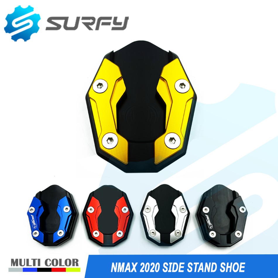 Nmax 2020 CNC Modified Side Stand Shoes Flat Foot Extension Kickstand ...