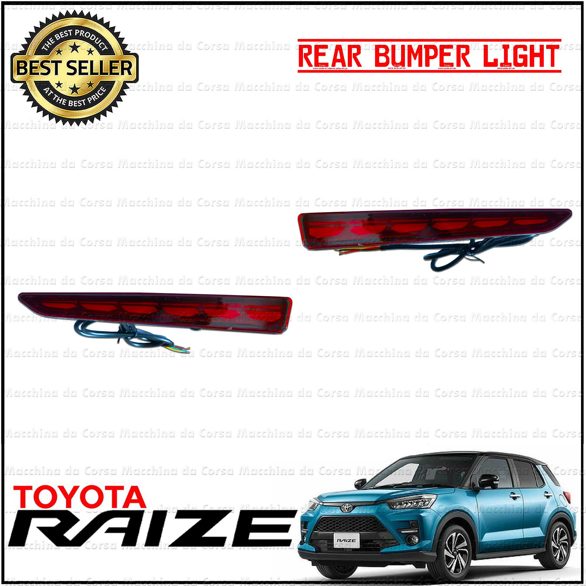 Toyota Raize 2022-2023 Rear Bumper Light | Lazada PH