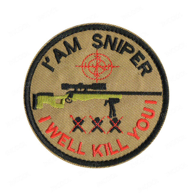 Boutique DIY clothing accessories☒ Sniper Embroidered Patches Tactical ...