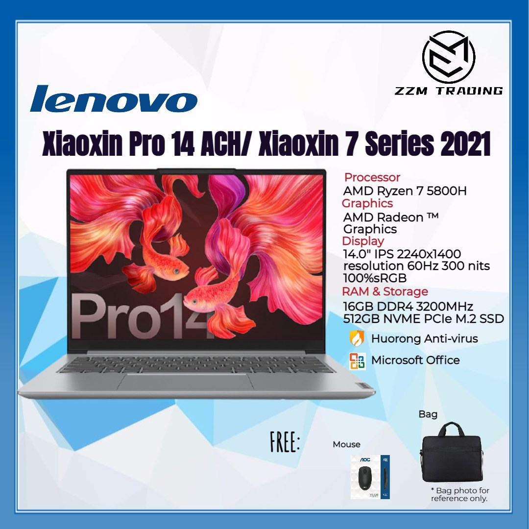 Lenovo Xiaoxin Pro 14 ACH/ Xiaoxin 7 Series 2021 Model Brand New Laptop ...