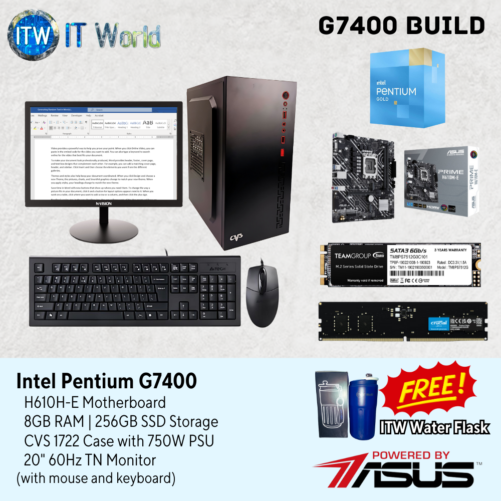 Itw | Computers Set Package Desktop - G7400 | Lazada PH