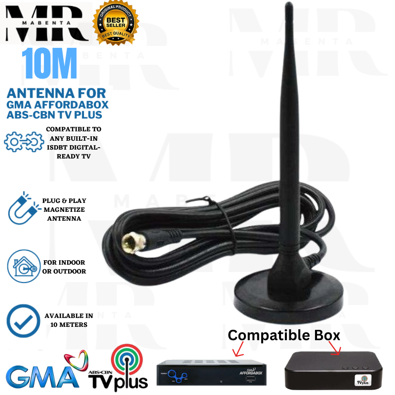 TV plus Black Box Accessories Only (Antenna 5, 10, 15, Meters) ABSCBN ...
