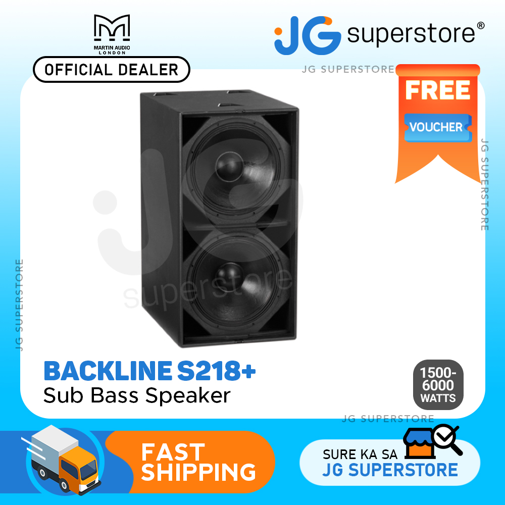 Martin Audio Backline S218+ 18" 6000W/1500W Sub Bass Speaker with Built ...