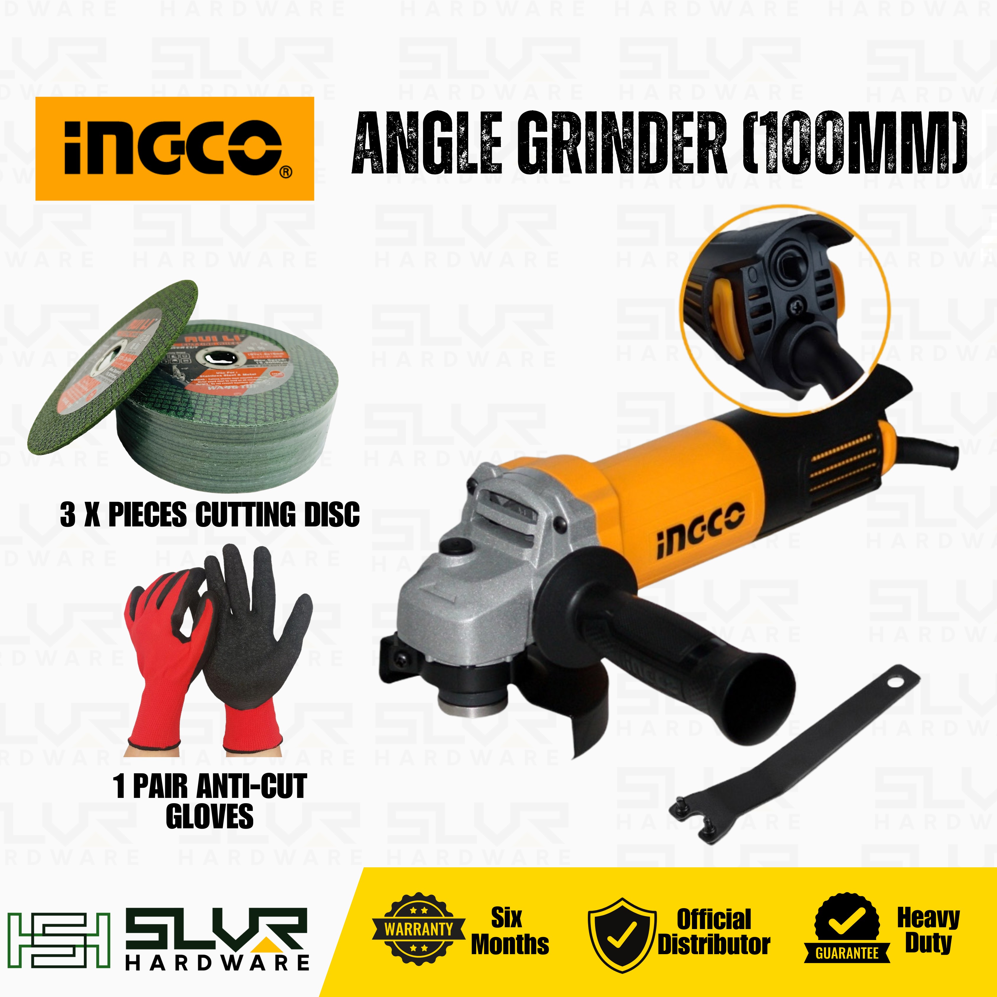 INGCO Professional Angle Grinder 750W (SuperSelect) Professinal Angle ...