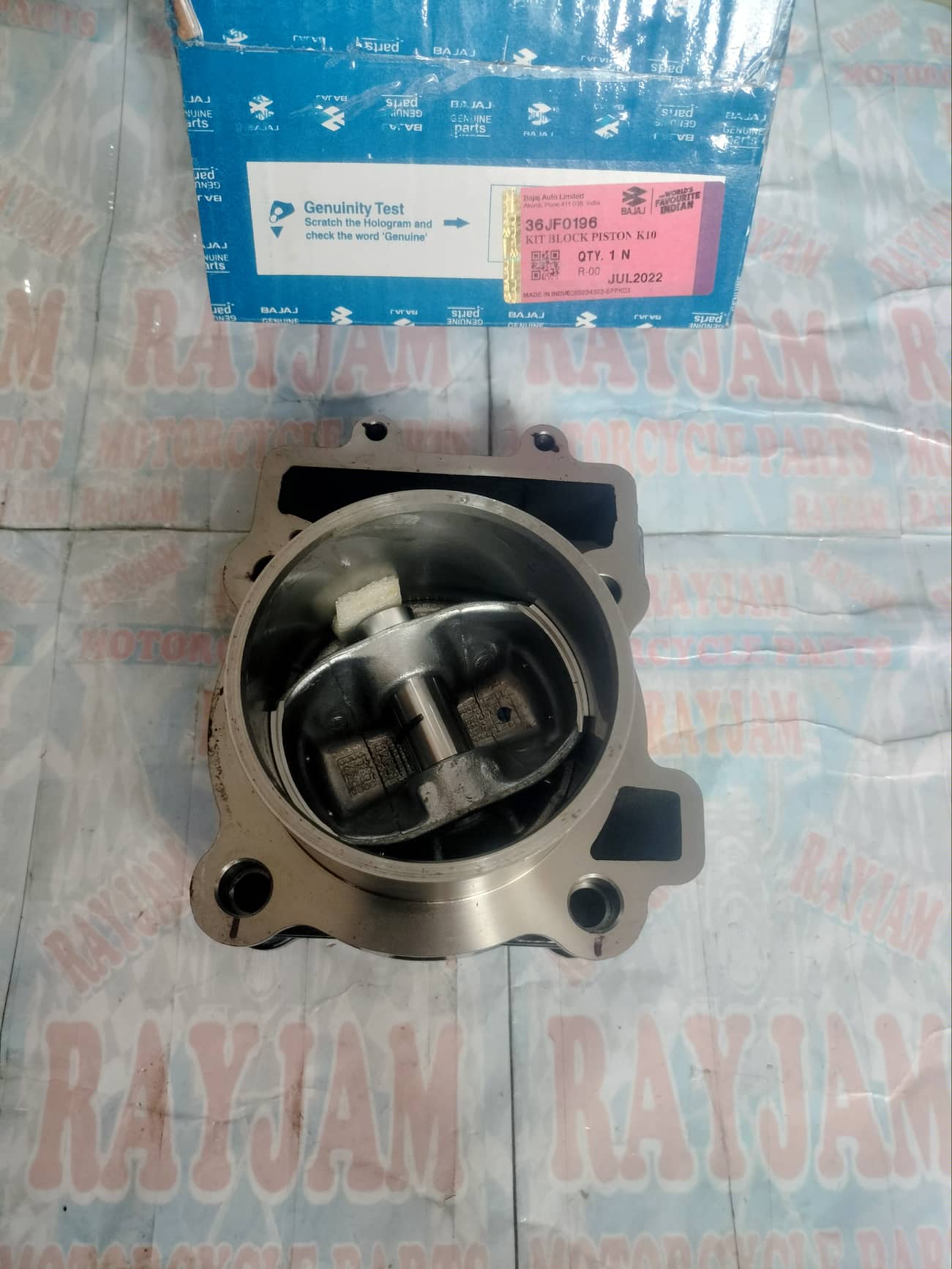 Cylinder Block Assembly with Piston Kit Dominar 400 UG / KTM Duke 390 ...
