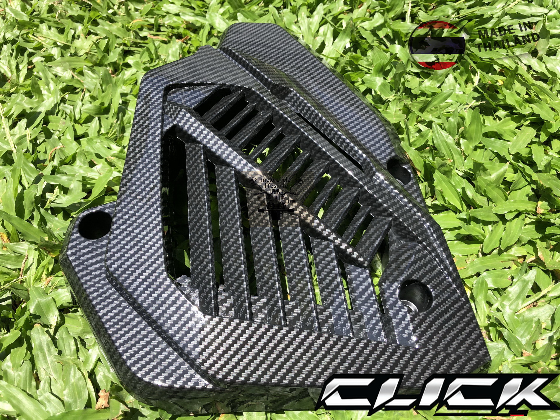 Honda Click 125/150 Radiator Cover(Carbon Hydrodip) | Lazada PH