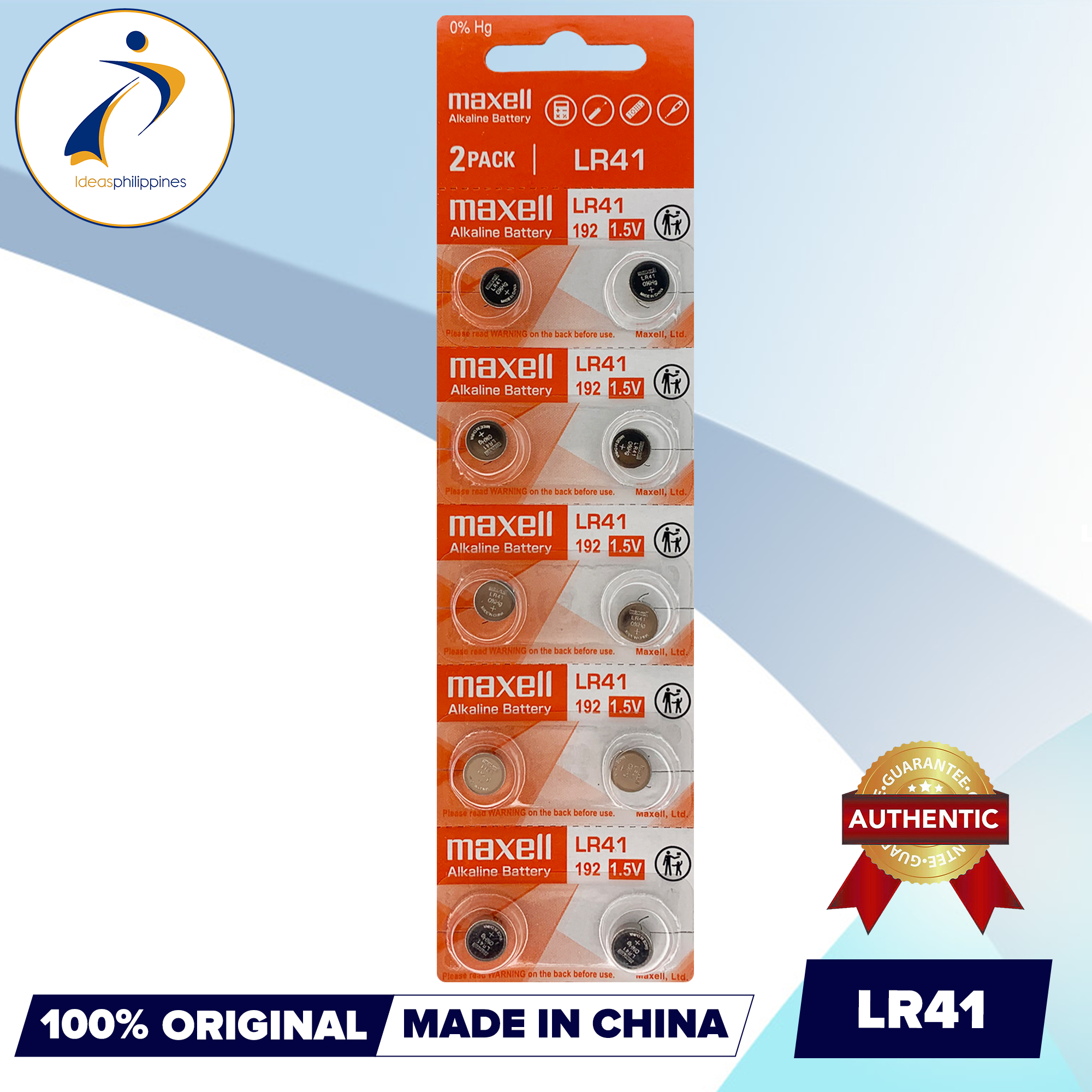 Maxell Alkaline Battery LR41 Pack of 10 | Lazada PH