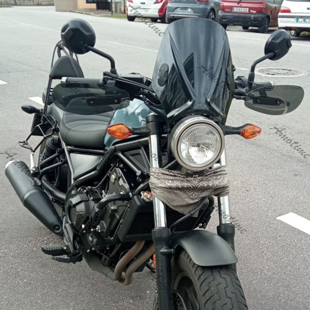 กระจกรถจักรยานยนต์กระจกหน้ารถ Universal สำหรับ Honda REBEL CMX 300 500 ...