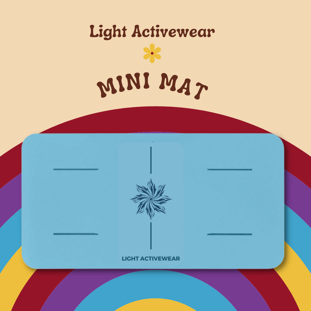Light Activewear Mini Mat (Yoga Mini Mat, Elbow mat support, knee mat ...