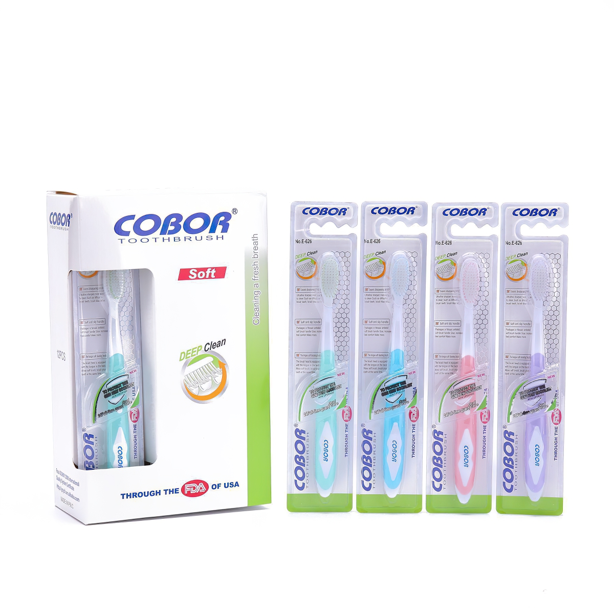 COBOR Toothbrush Soft toothbrush Good design ( SOFT HAIR ) | Lazada PH