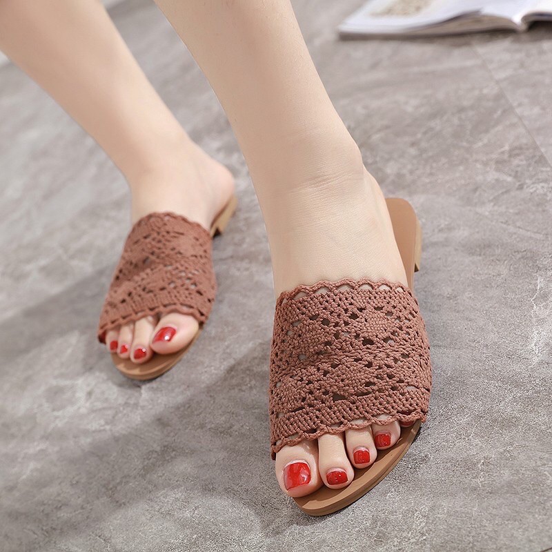[LIN] Sandals Shoes Best Seller - Ribs Erin Korean Flat Sandals GIVI ...
