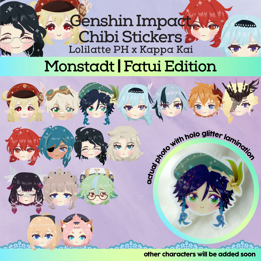 KAPPAKAI x Genshin Impact Monstadt Fatui Harbinger Holo Glitter Star ...