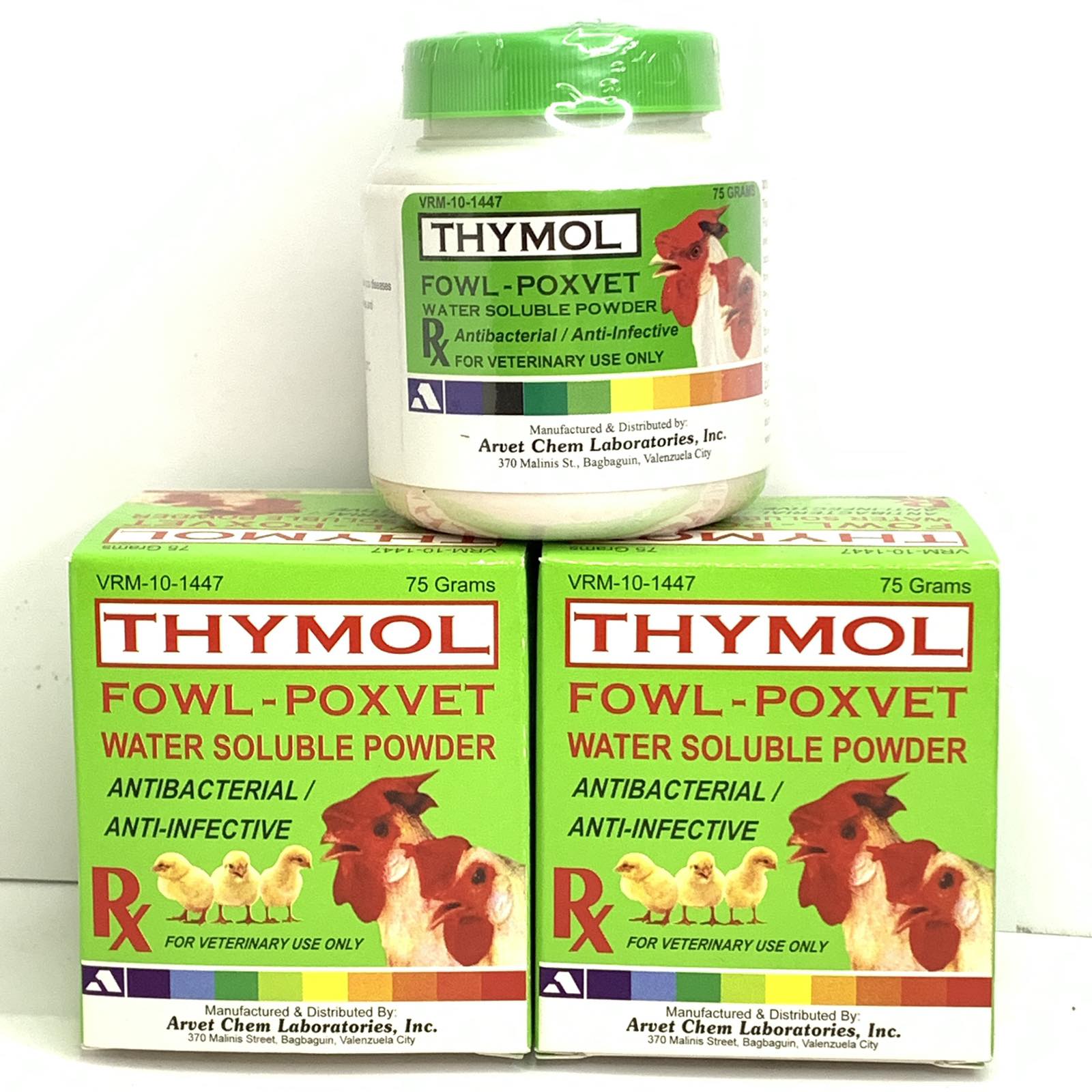 [SOUTH VET] 2pcs Thymol Powder Fowl-Poxvet 75 grams for Gamefowl ...