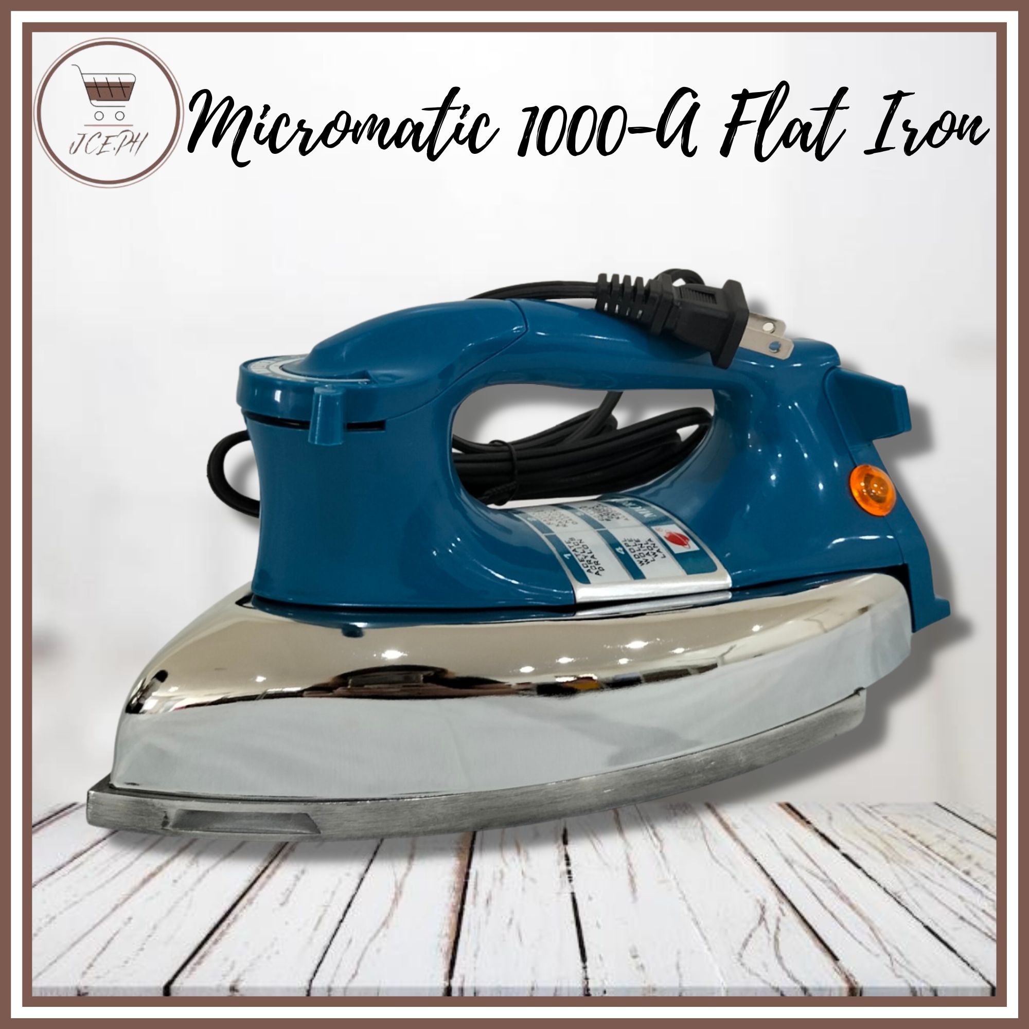 MICROMATIC 1000A FLAT IRON / STAINLESS STEAL FLAT IRON / PLANTSA / FLAT IRON / MICROMATIC IRON ...