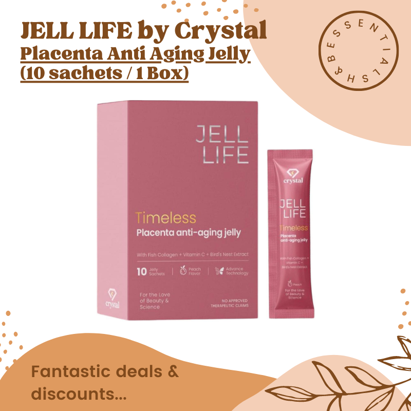 Jell Life by Crystal - Timeless Placenta Anti Aging Jelly (10 sachets/1 ...