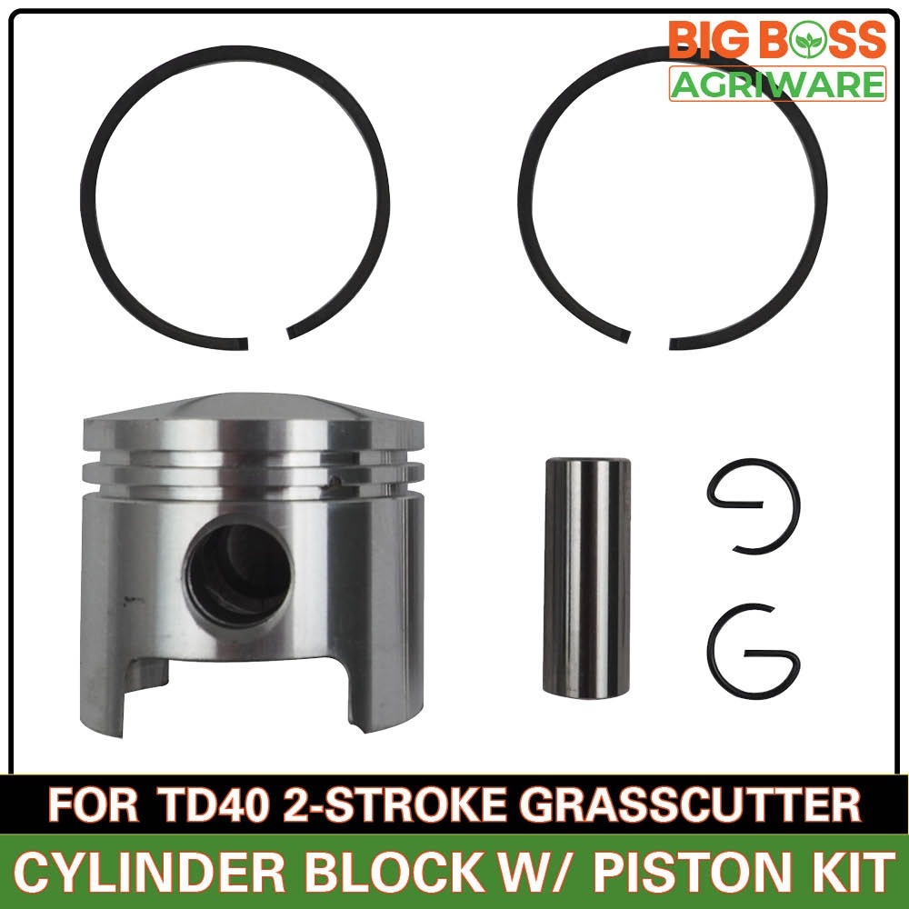 Big Boss Agriware Cylinder Head Assembly w/ Piston Kit Set for TD40 ...