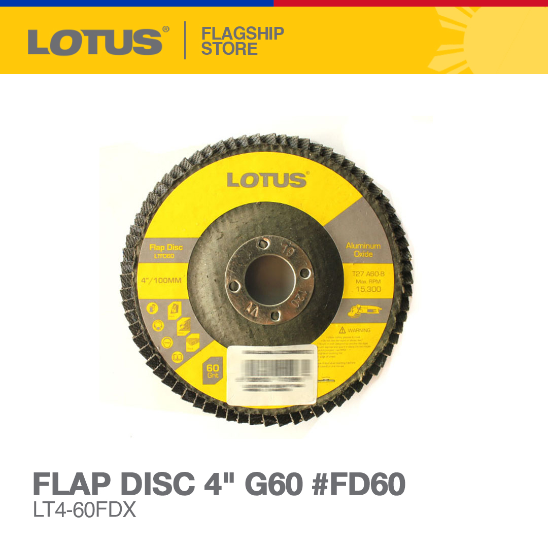 Lotus Flap Disc 4" G60 | LT4-60FDX - Power Tool Accessories | Lazada PH