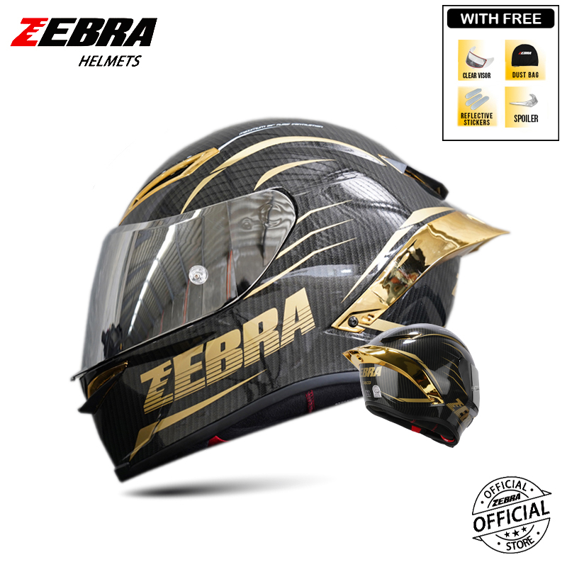 795 #1 Casco Zebra Full Face Single Visor Motorcycle Helmet | Lazada PH