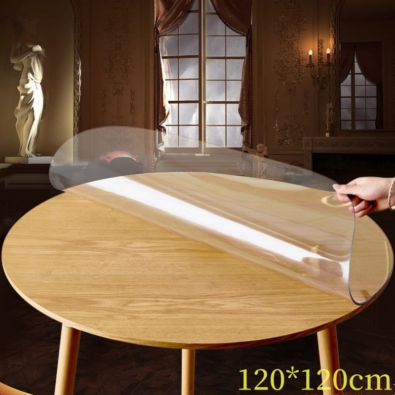 1.2mm PVC Table Cover Water Proof 1.2mm Thick Clear Table Pad ...