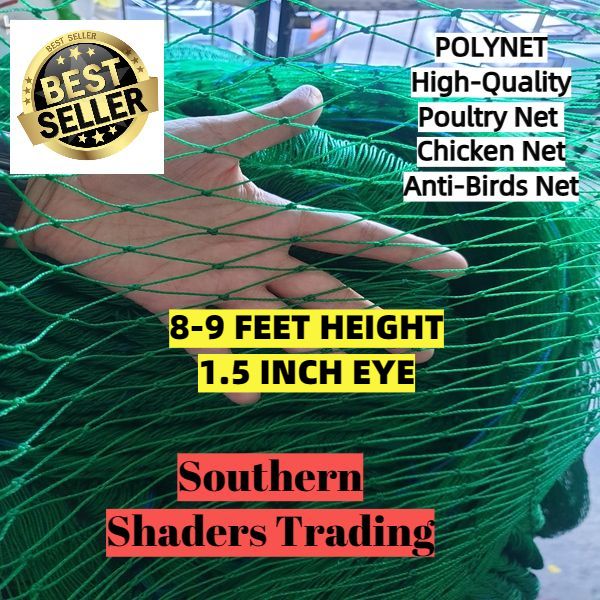 POULTRY NET / 9-10FT x 20 METERS / 1.5 INCH EYE / POLYNET / NEW /RANGE ...
