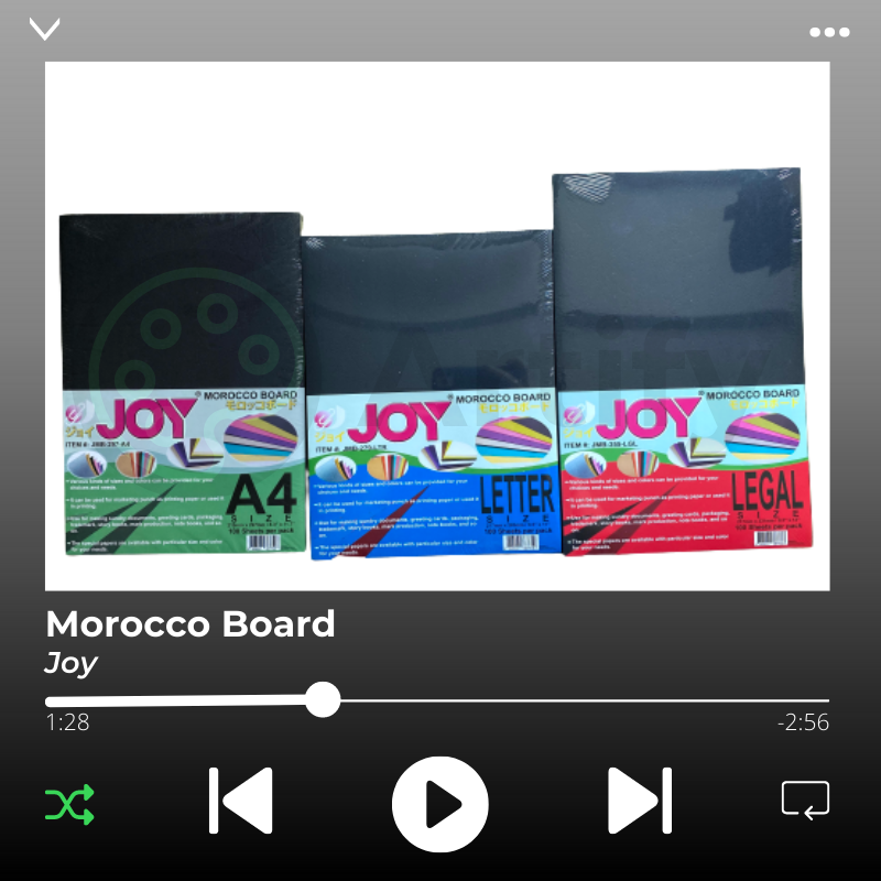 Paper Binding Cover Joy Morocco Board 230 gsm Book Cover 100 sheets A4 ...