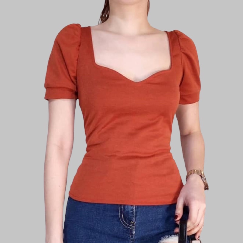 WD Heart puffed sleeve | Lazada PH
