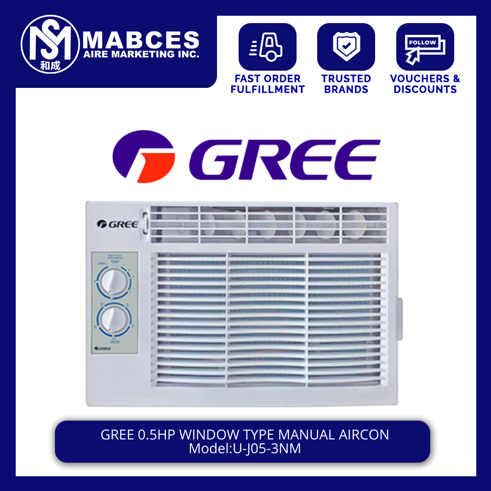 Gree 0 5HP Manual Control Window Type Non Inverter Aircon U J05 3NM Gree 0 5HP Manual Control Window Type Non Inverter Aircon U J05 3NM