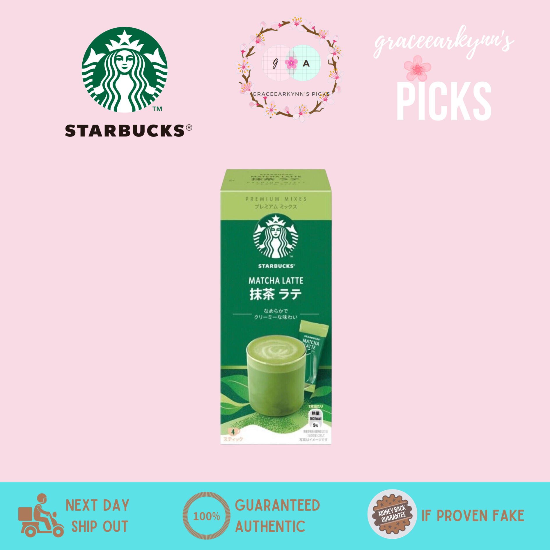 Starbucks x Nestle Japan Premium Matcha Latte - 4 Mix Sticks | Lazada PH
