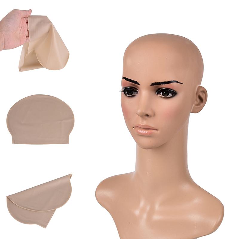 ️HJ Fake Latex Flesh Skin Unisex Bald Head Wig Cap Rubber Skinhead ...