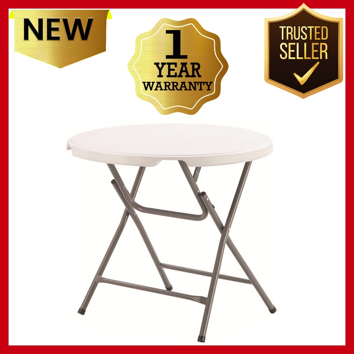 80cm Round Table (White) (Dia-80xH74CM) | Lazada