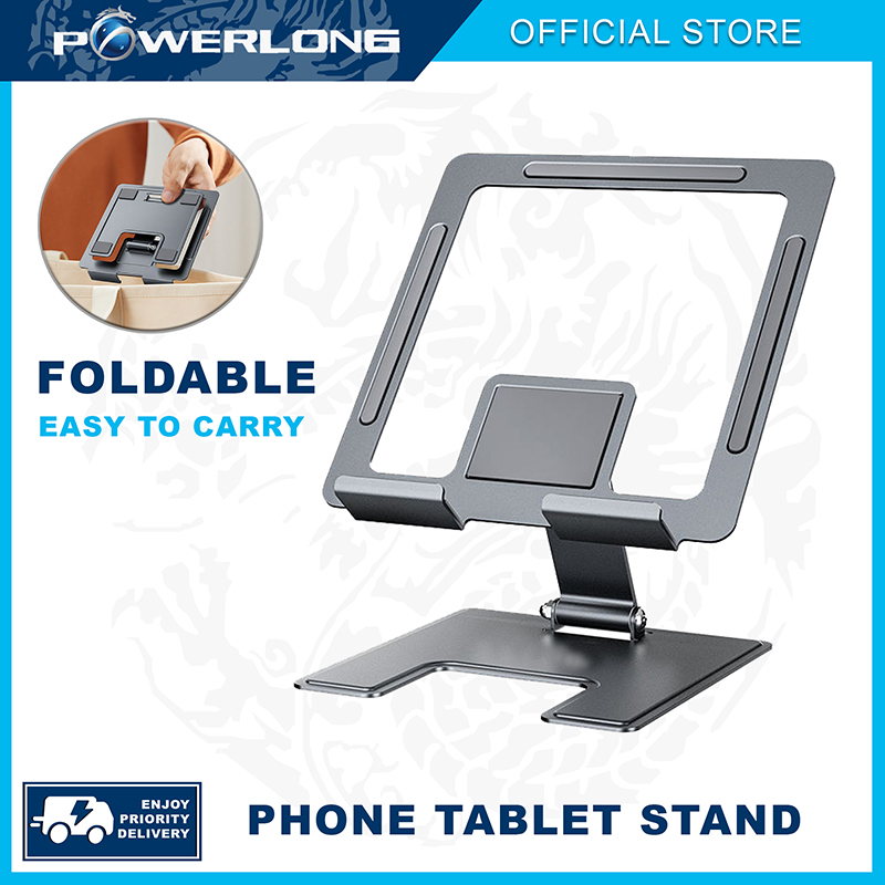 POWERLONG PH Foldable Easy Carry Phone Tablet Holder Ergonomic Stand ...