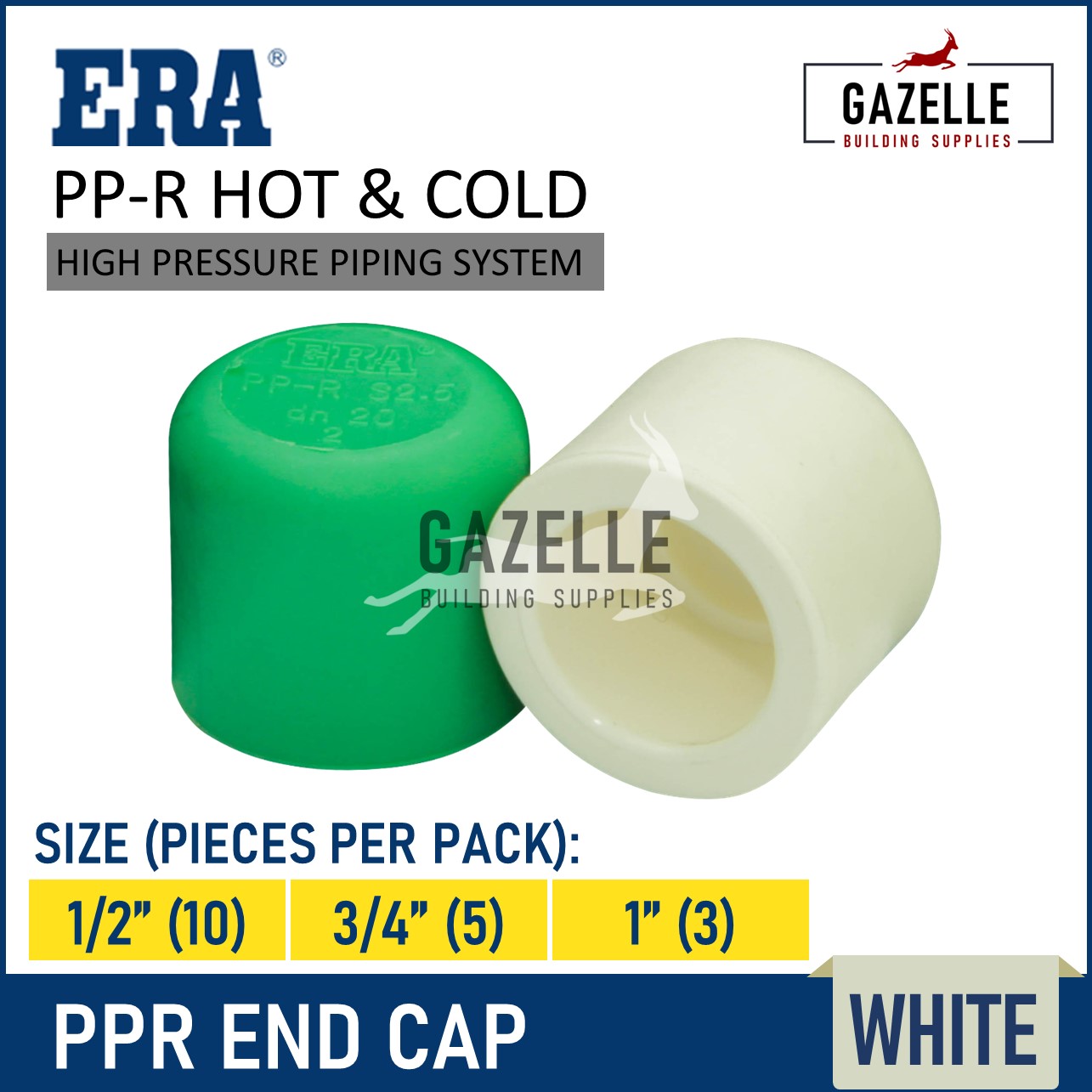 ERA PPR Fitting End Cap - 1/2" / 3/4" / 1" | Lazada PH