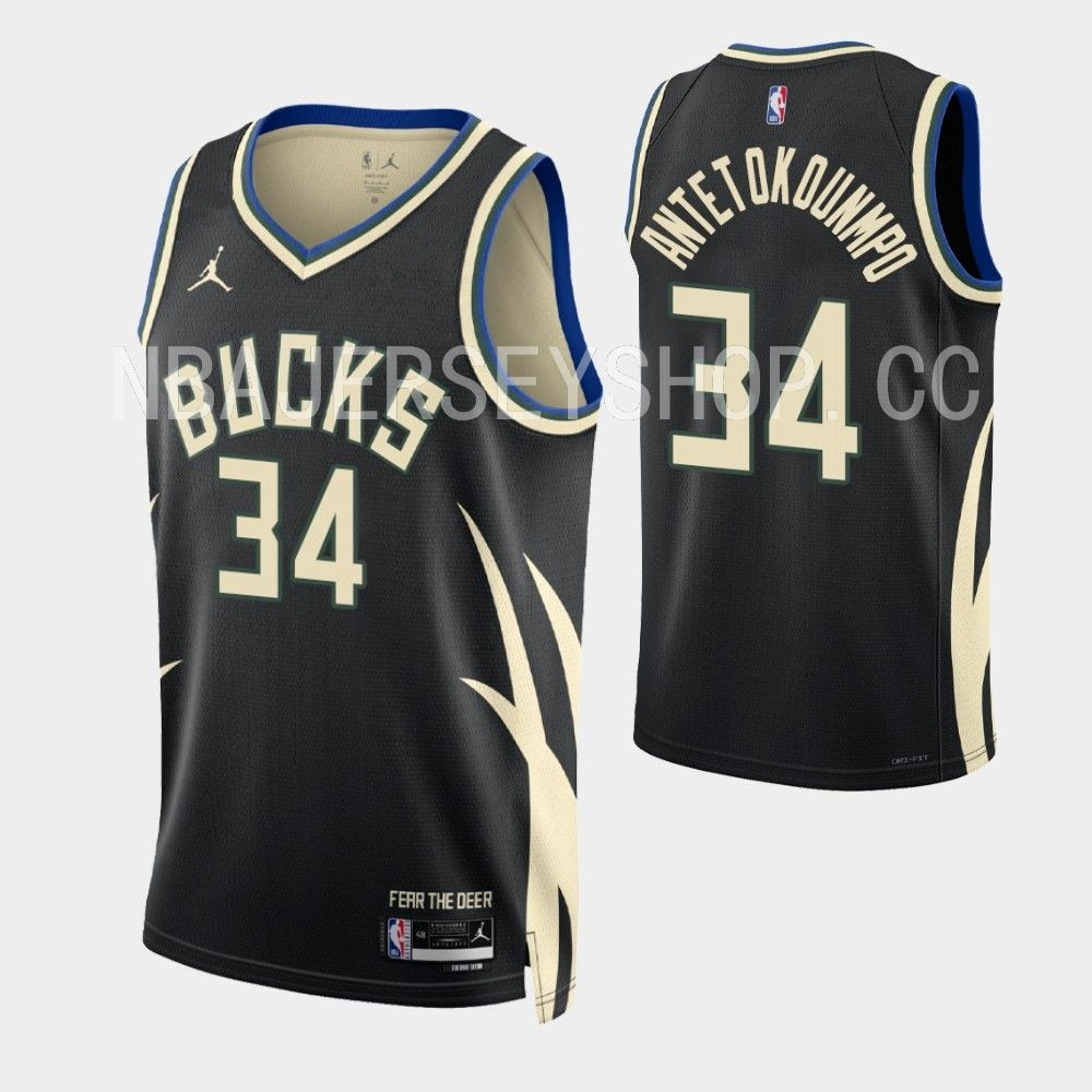 2022-23 New Original NBA Milwaukee Bucks #34 Giannis Antetokounmpo ...