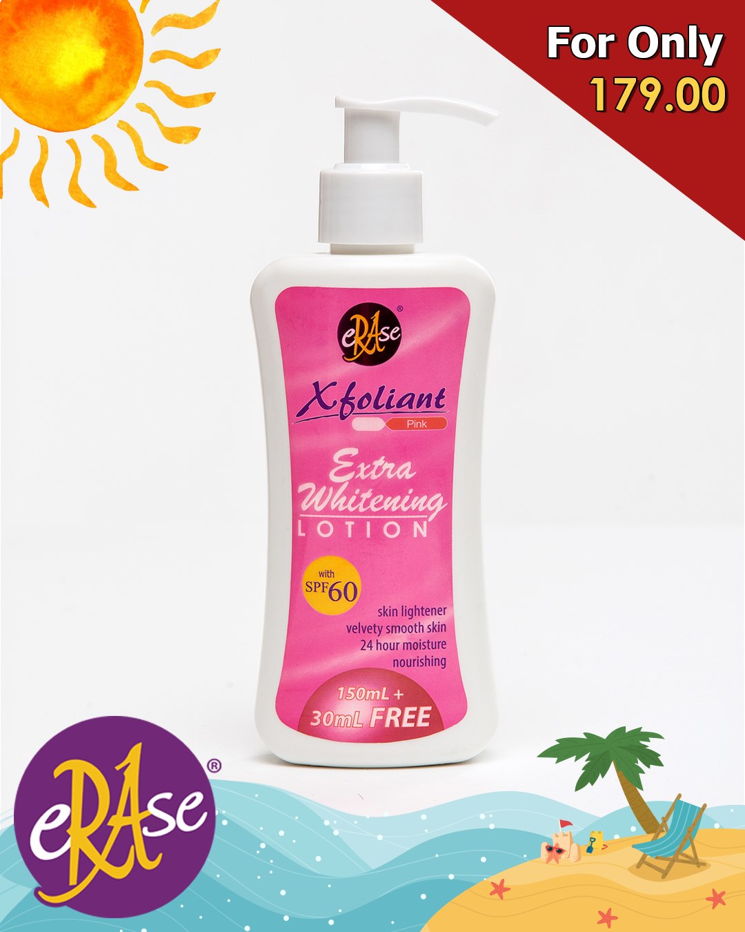 Erase Xfoliant Extra Whitening Lotion | Lazada PH