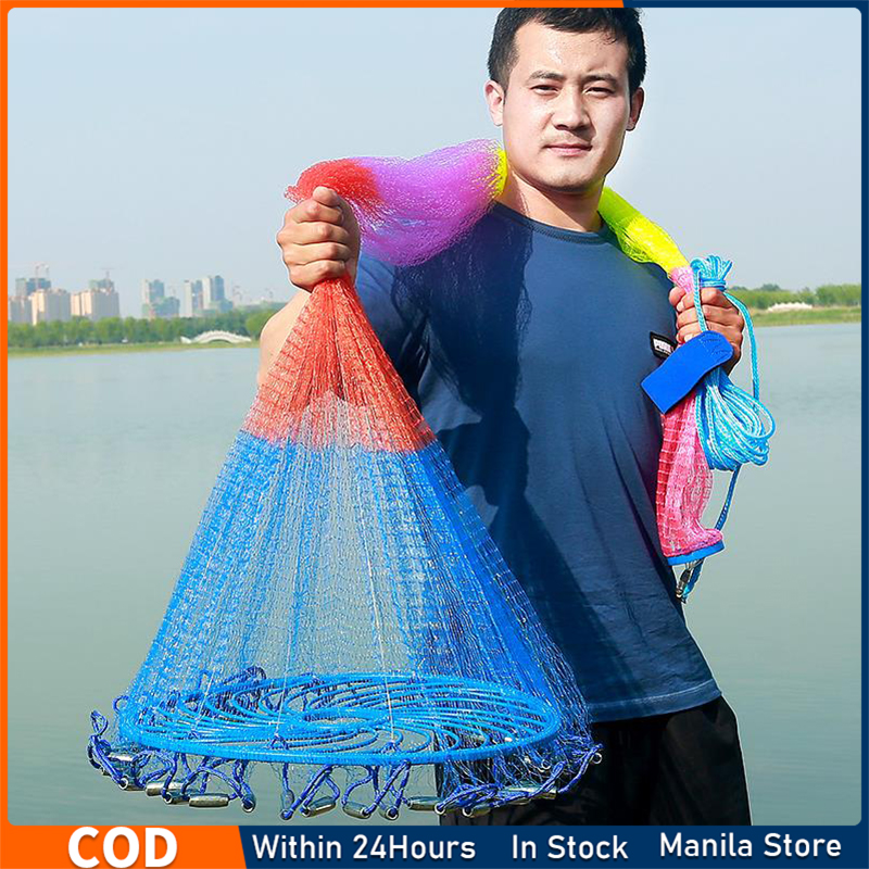 Fishing Net 4.2M Diameter American Frisbee Manual Throwing Net Flying ...