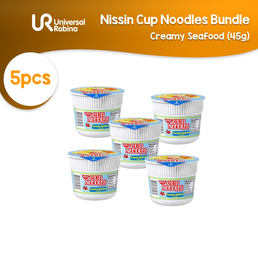 5 x Nissin Cup Noodles Mini Creamy Seafood (45g) | Lazada PH