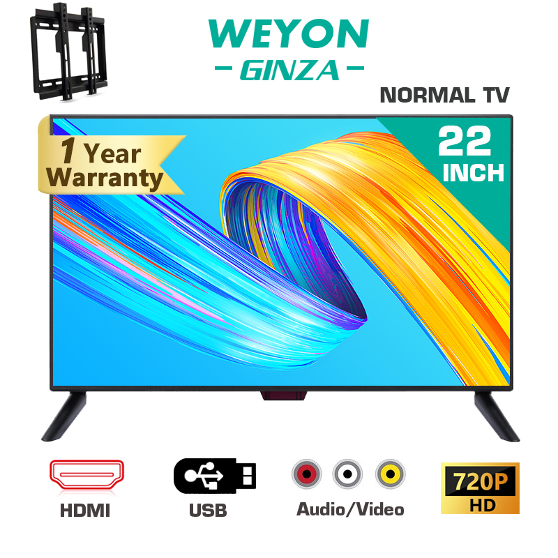 ( TV Stand ) GINZA 22 inch TV 24inch LED TV TV flat screen on sale Full HD Ultra-Slim | Lazada PH