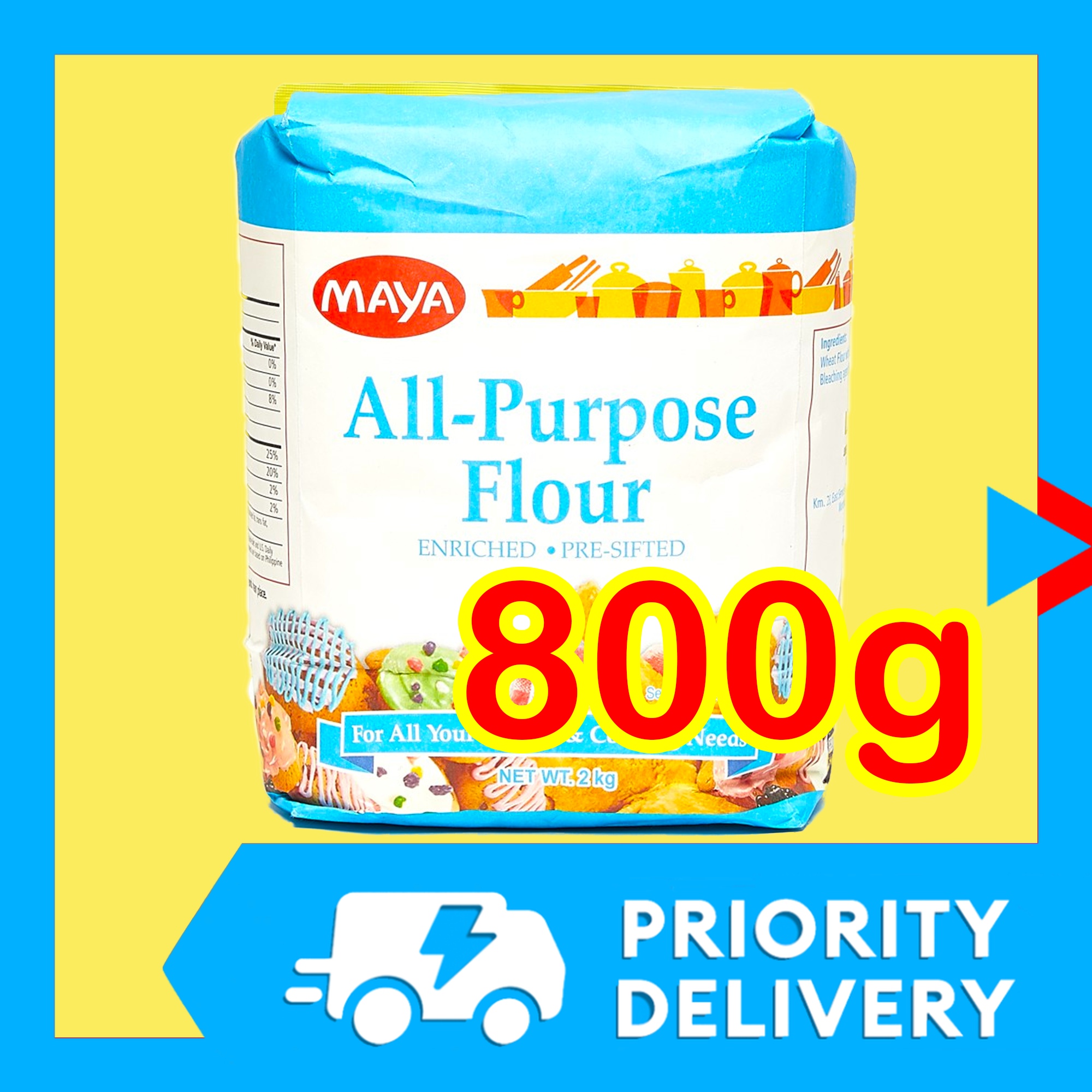 800g Maya ALL PURPOSE FLOUR for Baking Bread Cake Maya Kitchen First ...