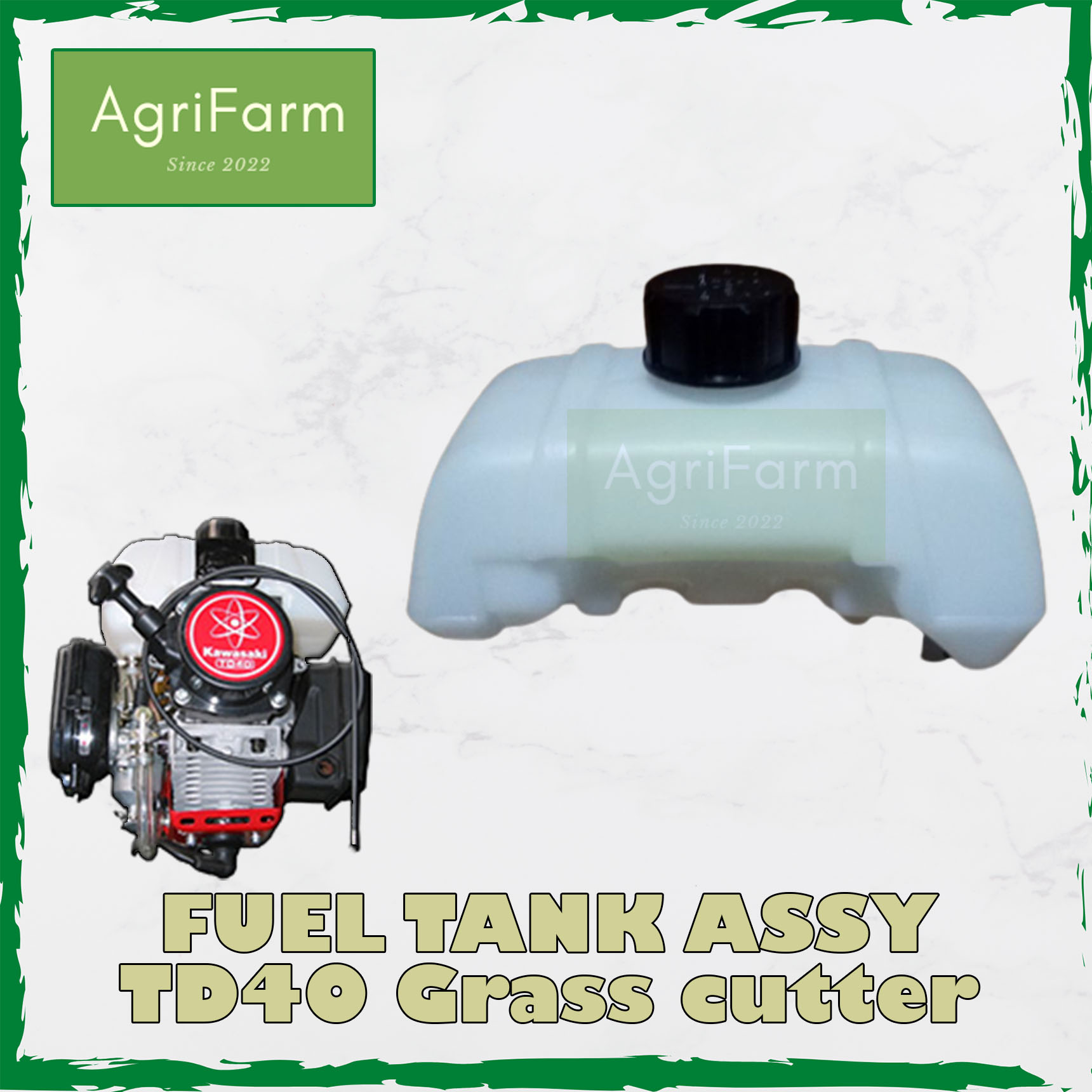 Fuel Tank Assy for TD40 2-stroke Brush Grass Cutter Engine Spare Parts ...