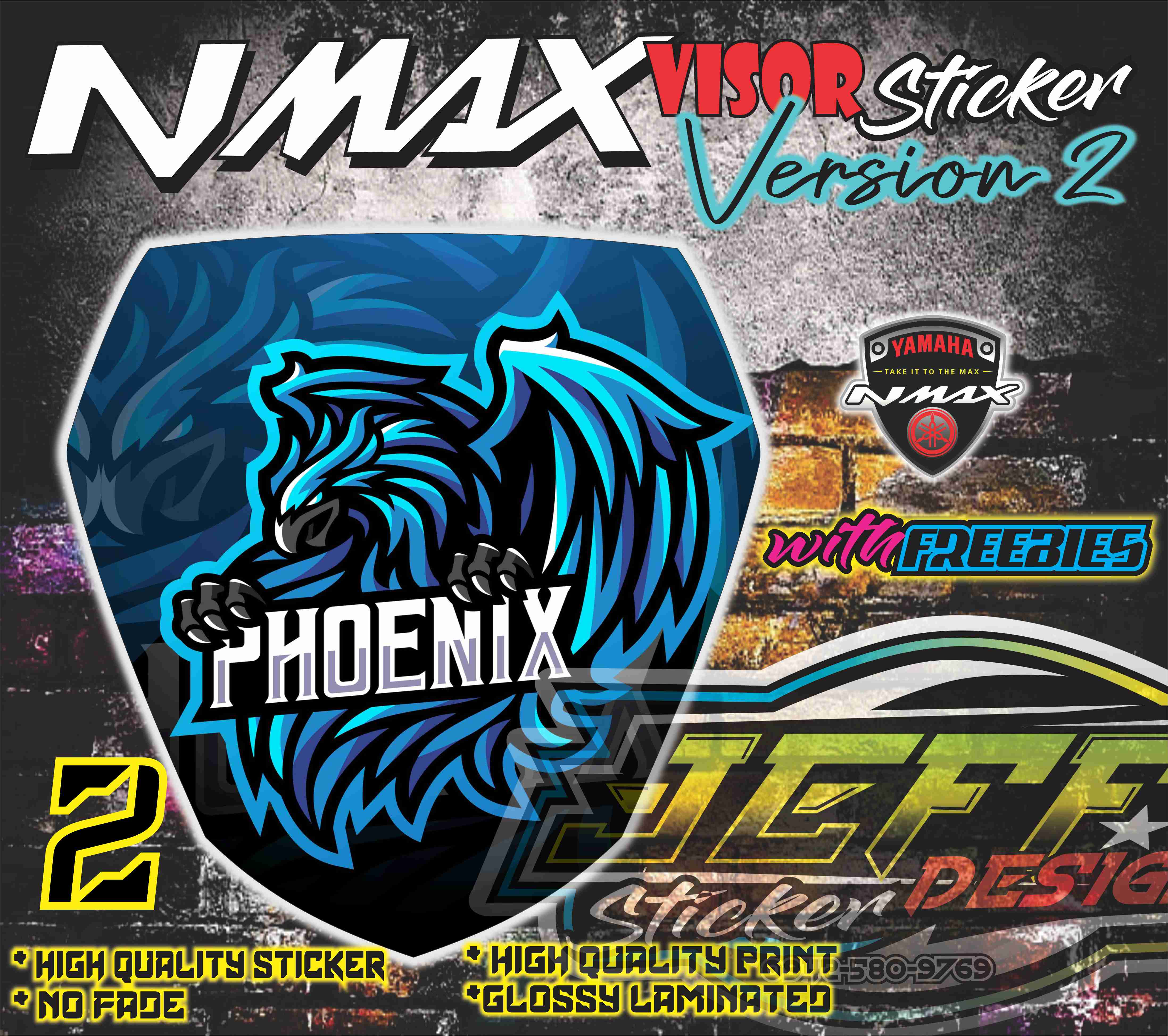 NMAX VISOR STICKER V2 BEAST MODE | Lazada PH