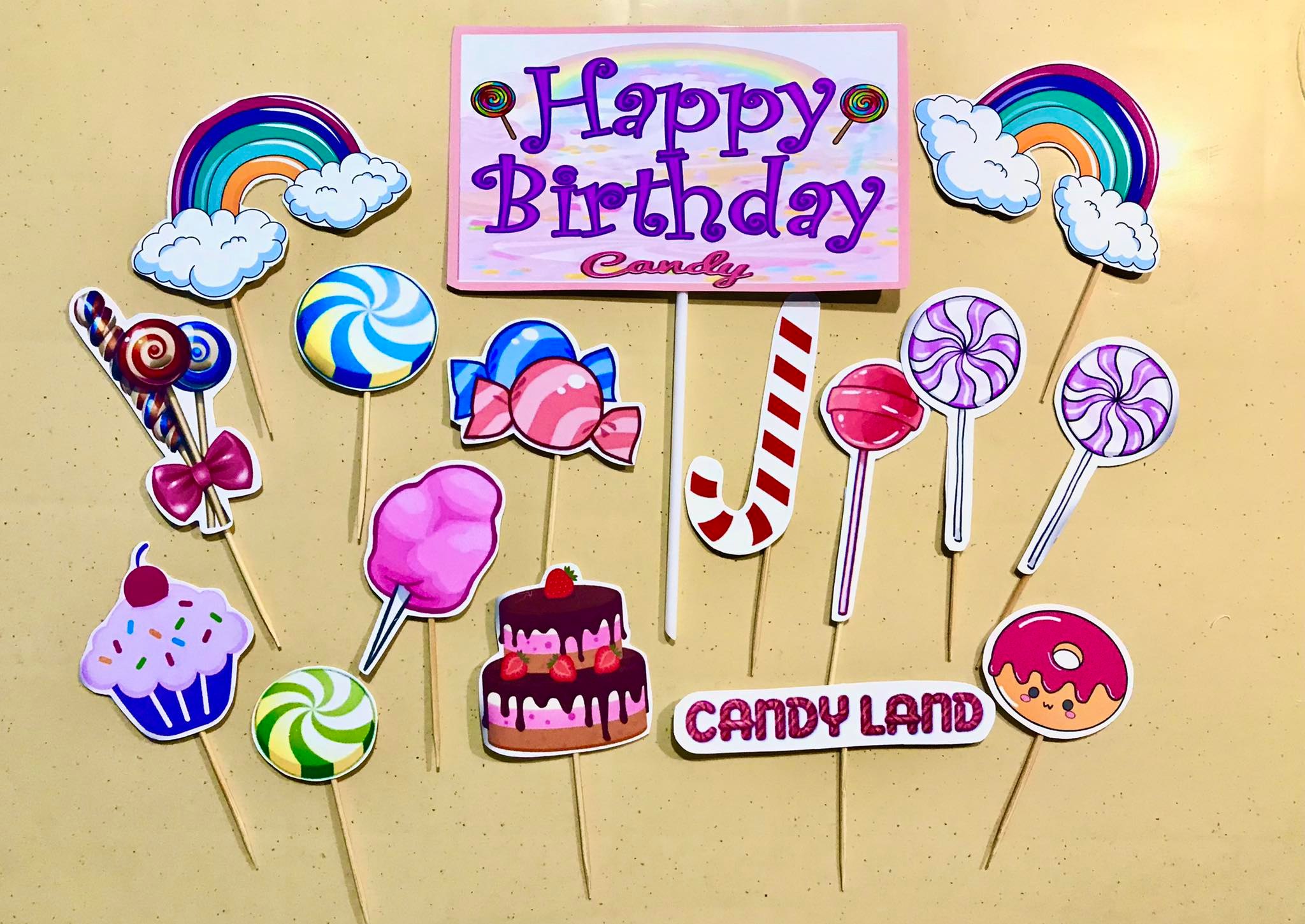 Candyland Cake Topper 15pcs | Lazada PH