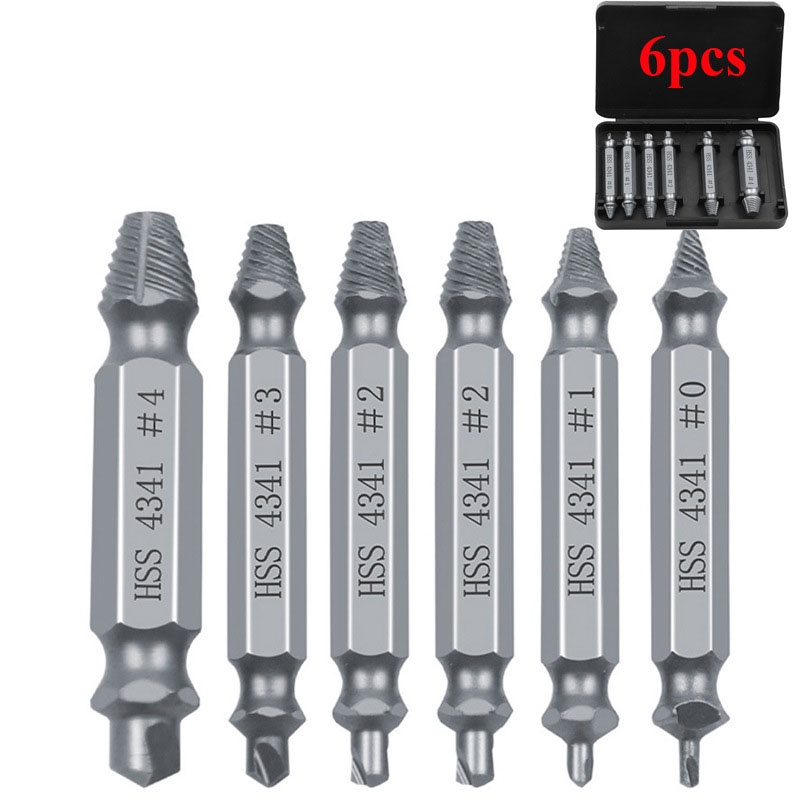 Screw Extractor Drill Bit Set Screw Bolt Remover Extractor Demolition ...