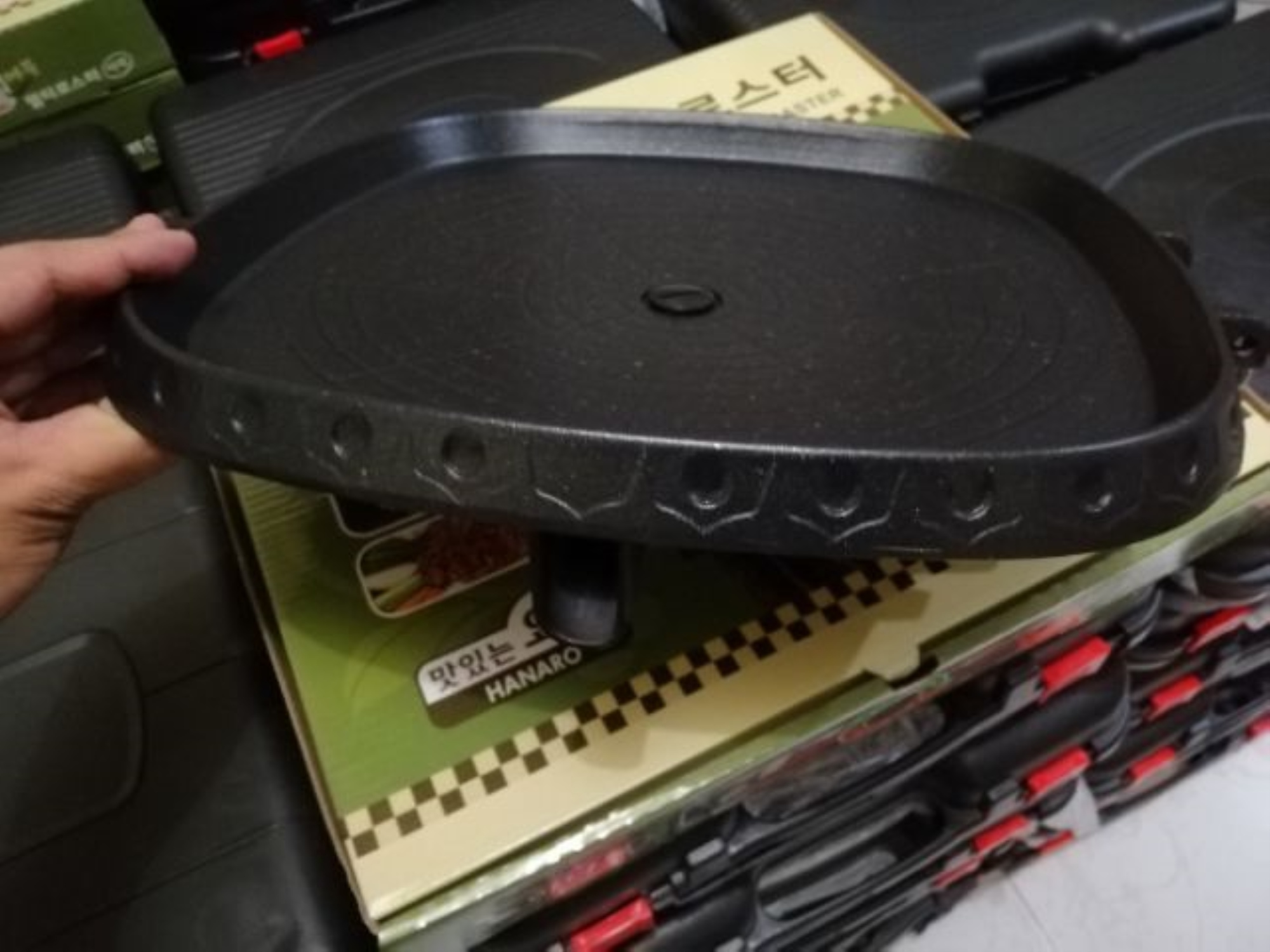 Samgy SET Portable Butane Stove and Hanaro Non stick Griller Plate ...