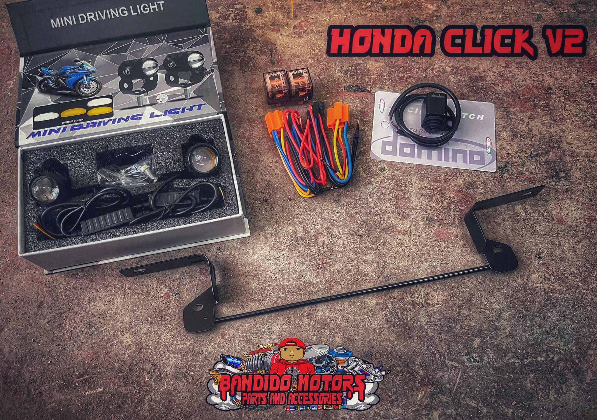HONDA CLICK V2 125/150 [MINI DRIVING LIGHTS SET] | Lazada PH