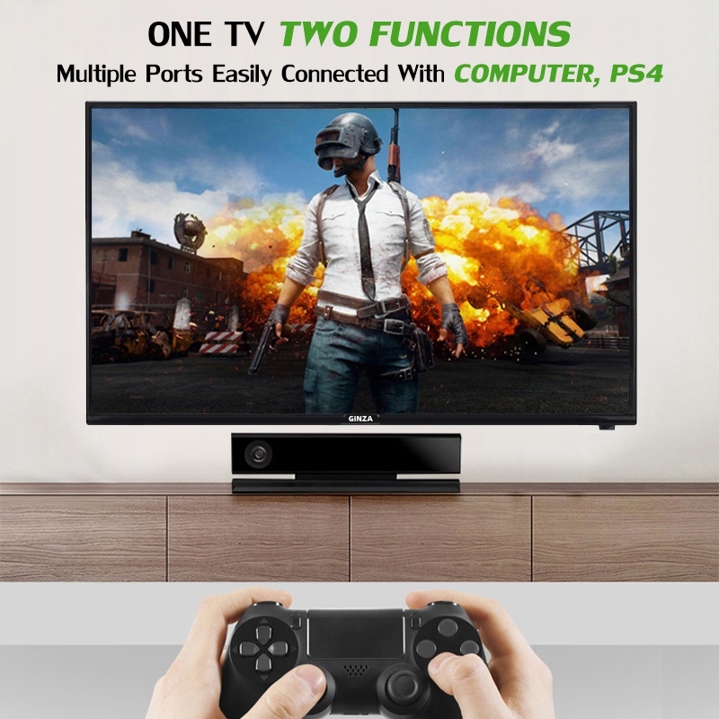 GINZA Analog TV 32 inches LED TV NO SMART TV Flat Screen With VGA HDMI ...