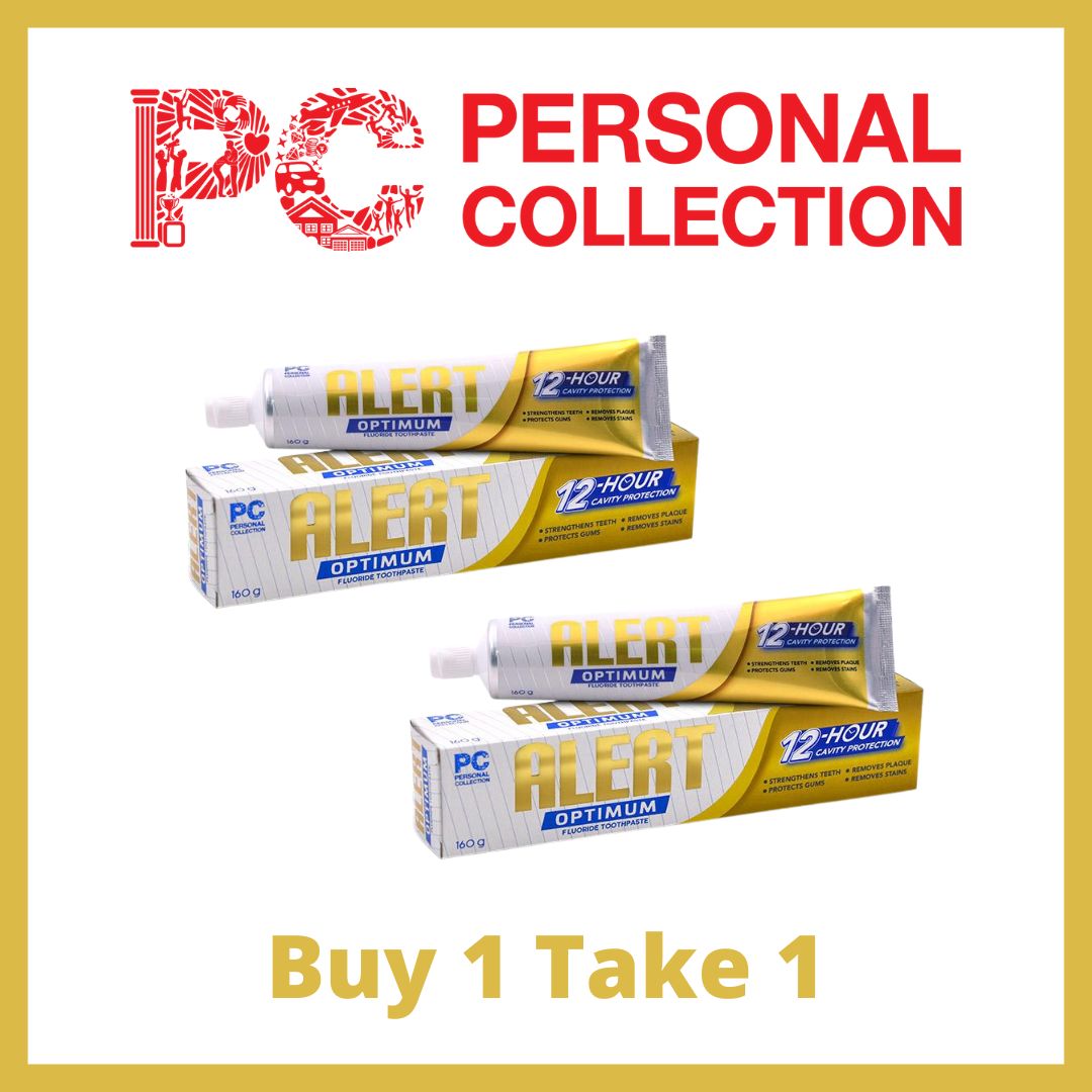 Alert Optimum Fluoride Toothpaste Buy 1 Take 1 160g by Personal ...