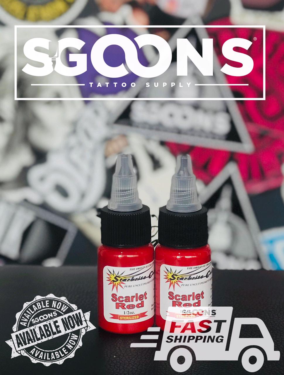Tattoo Original Scarlet Red Starbrite Inks 1/2 oz | SGOONS TATTOO ...