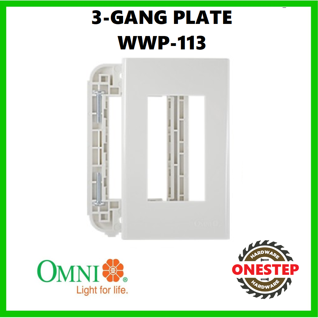 Hardware Onestep WWP-113 OMNI WS Wide Series 3 Gang Plate | Lazada PH