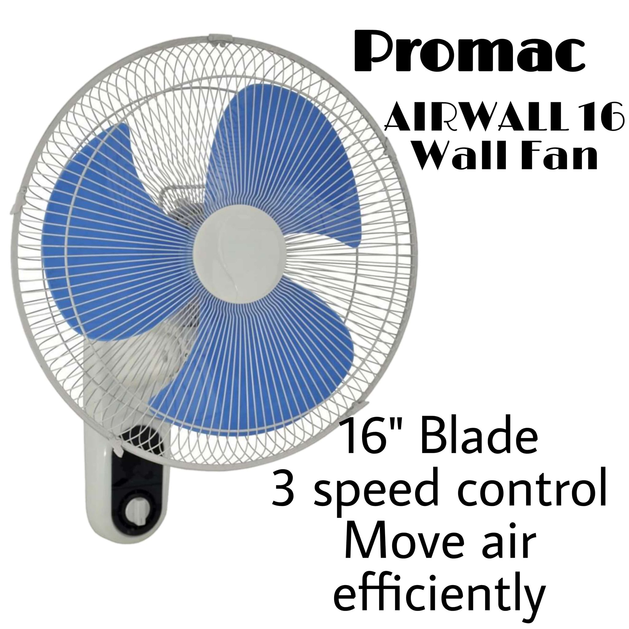 Electric Fan Airwall 16 Wall Fan (Promac) | Lazada PH